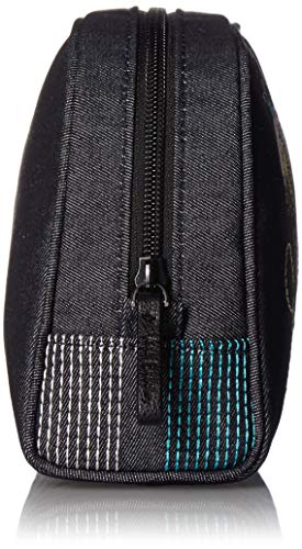 Vera Bradley Women's Denim Medium Cosmetic Makeup Organizer Bag, Moonlight Garden, One Size
