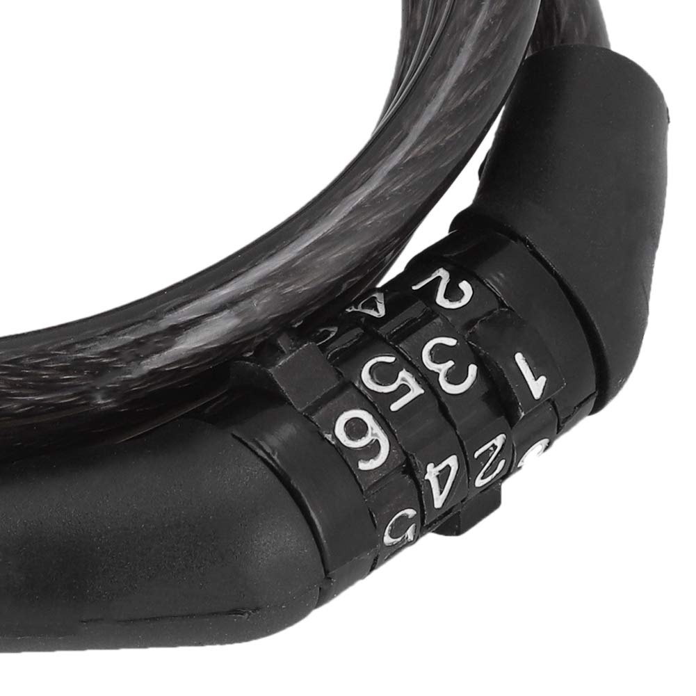 Sazao Cable Lock, Waterproof Passwords Bike Security Lock, Children for Bike Mountain Home