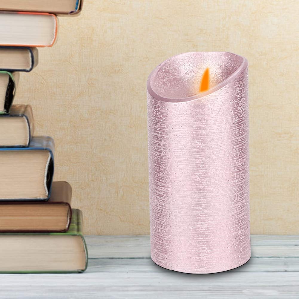 Simlug Flameless LED Light for Seasonal & Festival Celebration, Battery Operated, Pink(L(7.5x15cm))
