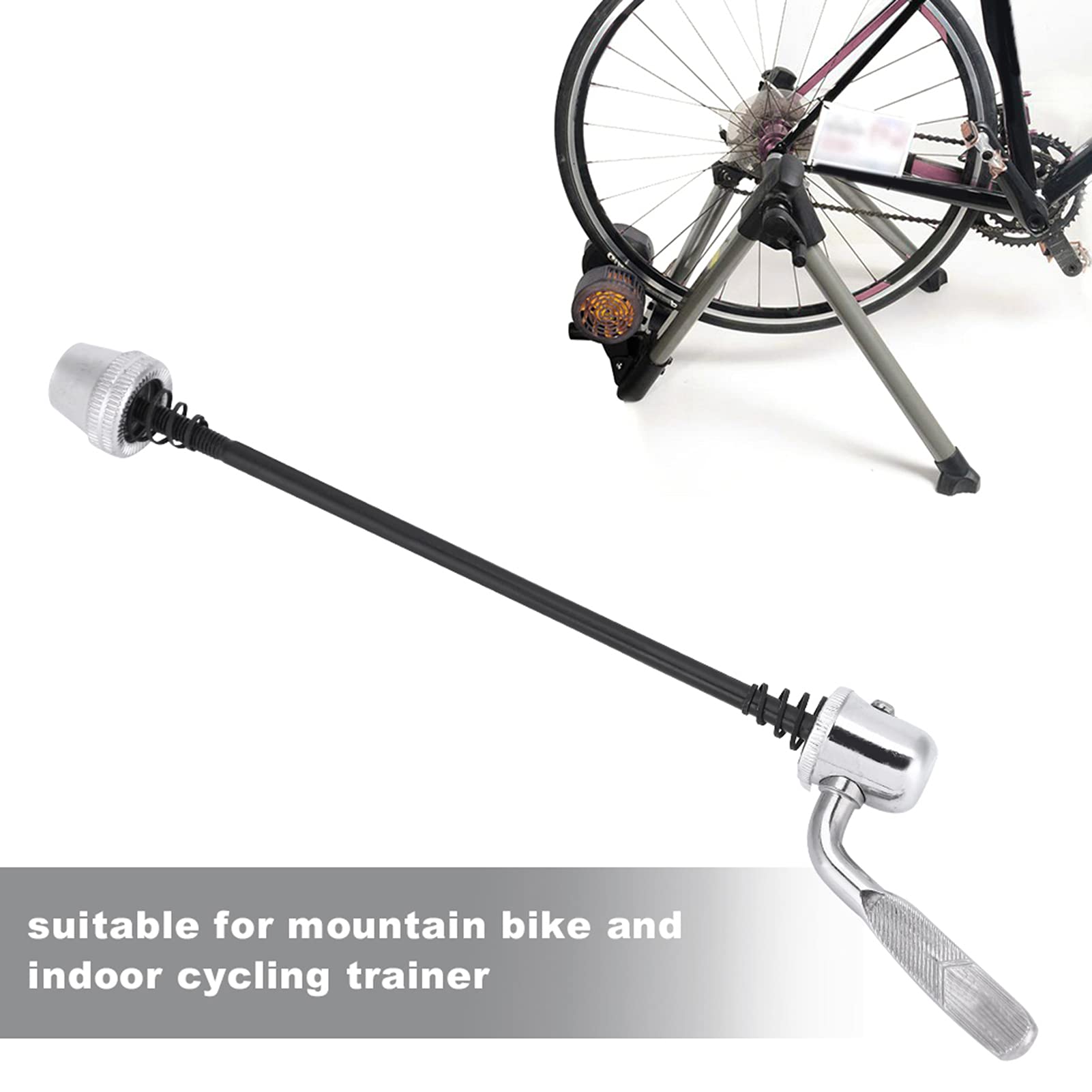 VGEBY1 Bicycle Skewer, Steel Lightweight Bike Quick Release Tool for Mountain Bike Indoor Cycling Trainer Cycling Wheel Skewer Accessory