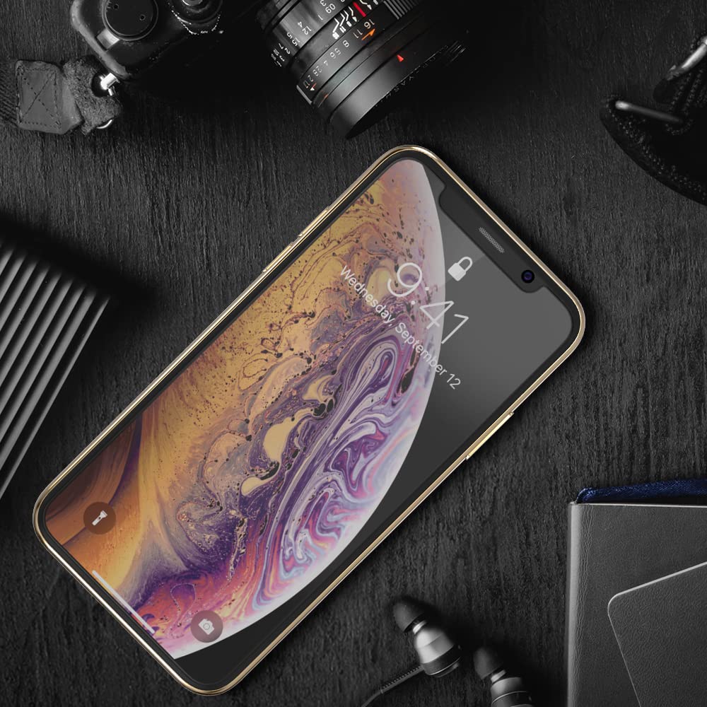 uShield Privacy Screen Protector Compatible with iPhone Xs/iPhone X/iPhone 11 Pro (5.8" Display) (w/Installation Frame) [Anti-Scratch/Spy] Tempered Glass Screen Protector (3Pack) [Case Friendly]