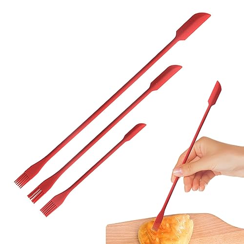 Spatula Set, 3pcs Durable Scraper Spatulas, Portable Food Grade Kit, Silicon Dishwasher Safe Utensils Set, Lightweight Cooking Utensils Tool, Heat Resistant Kitchen Spatula Kit for Cooking And Baking