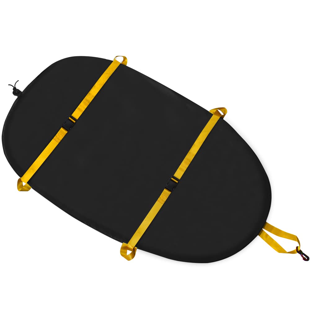 YUJHON Kayak Cockpit Cover with Adjustable Fixing Strap,UV50 Blocking Seal Cockpit Protector with Elastic Hem Cord Universal for Indoors and Outdoors M yun458723 0