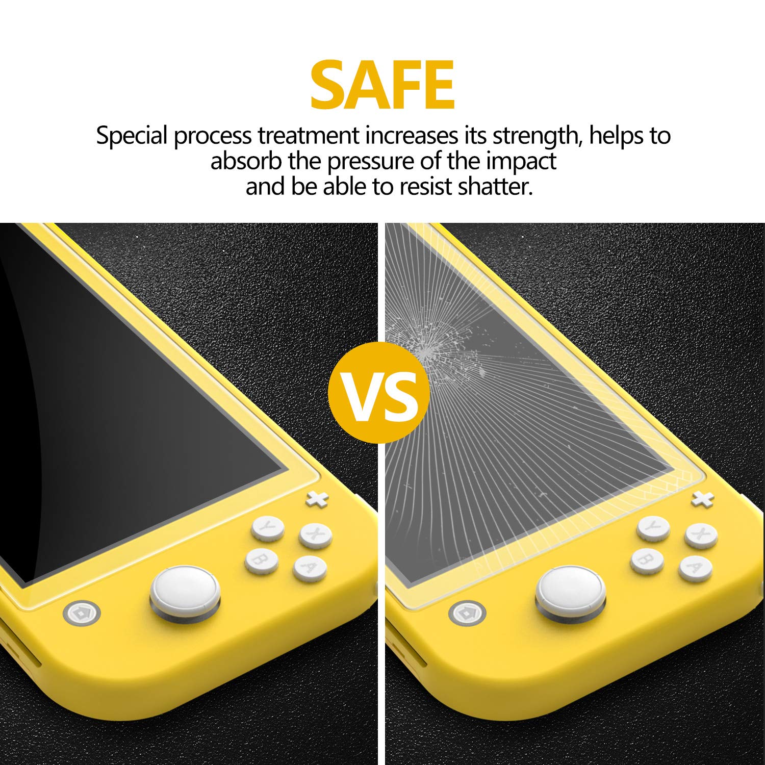 TiMOVO Screen Protector for Nintendo Switch Lite (2 Pack), Anti-Fingerprint & Anti-Bubble Tempered Glass HD Screen Protective Film for Nintendo Switch Lite Console 2019