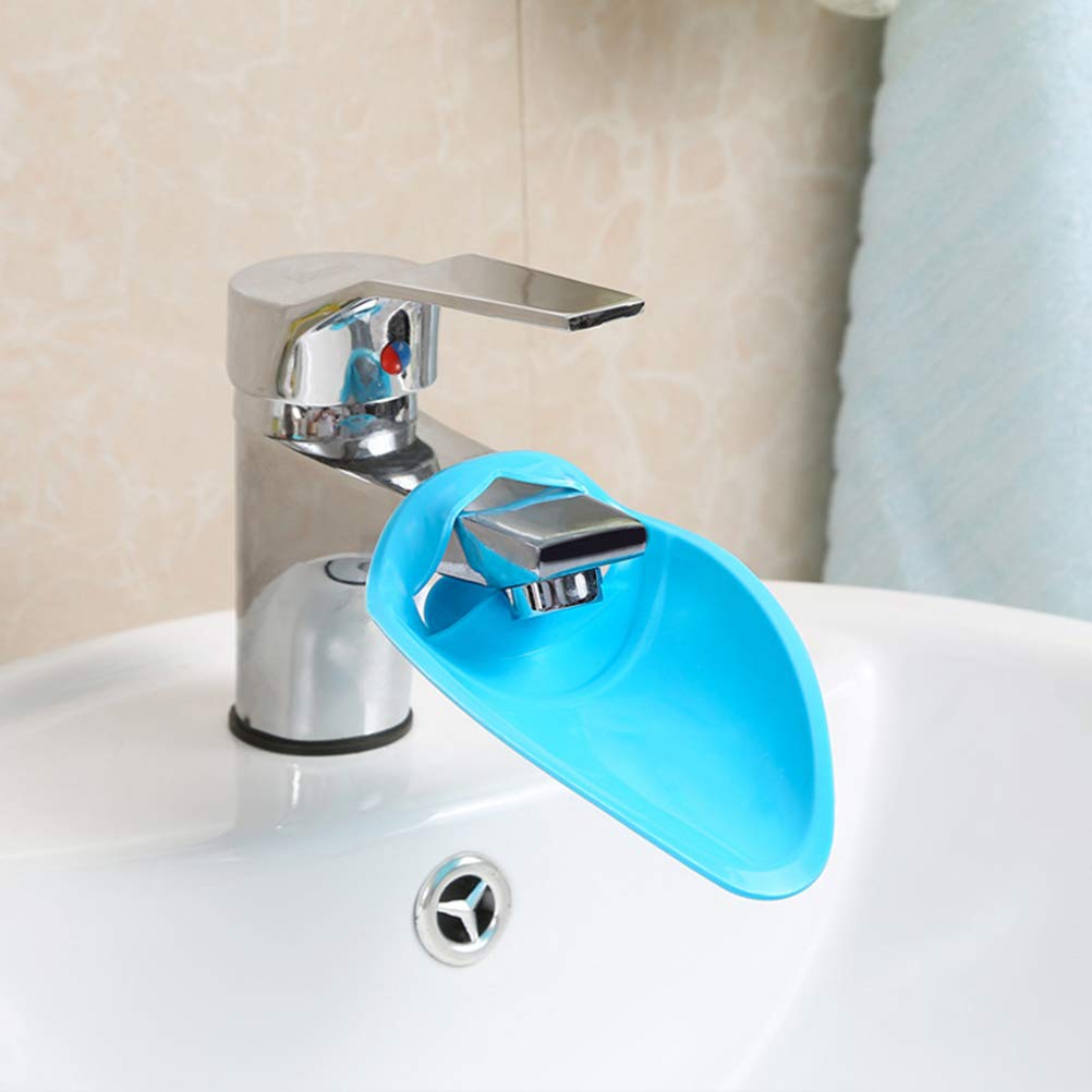 TOYANDONA 1pc Faucet Extender Flexible Silicone Faucet Extension Sink Handle Extender for Toddlers Children Kids(Random Color)