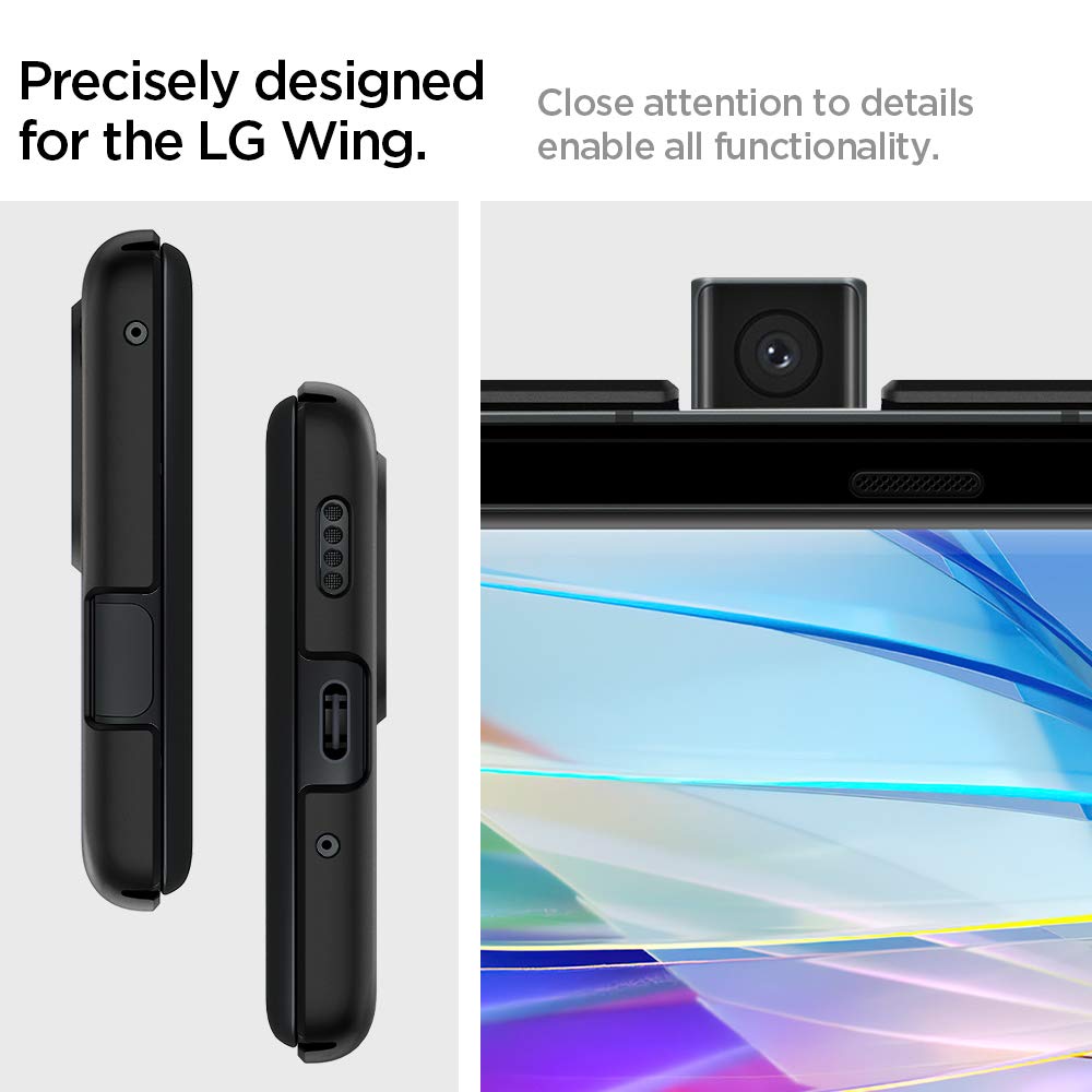 Spigen Thin Fit Designed for LG Wing Case (2020) - Black