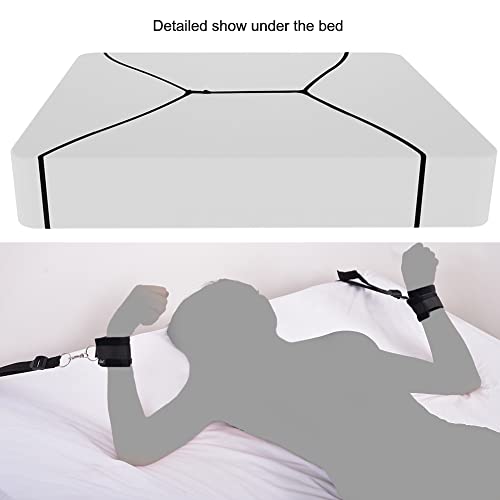 Sex Bondage BDSM Kit UTIMI Restraints Set Sex Toys with Hand Cuffs Ankle Cuff Bondage Collection & Blindfold & Tickler Included