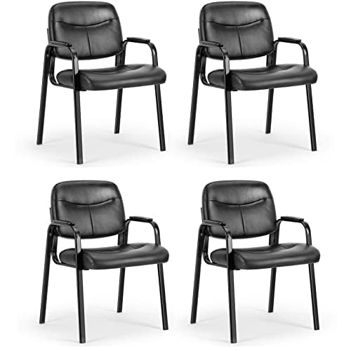 Sweetcrispy Executive Office Chair Beige White Desk Chair with Wheels Height Adjustable PU Leather Office Chair Flip Up Arms Mid Back Computer Chair with Lumbar Support
