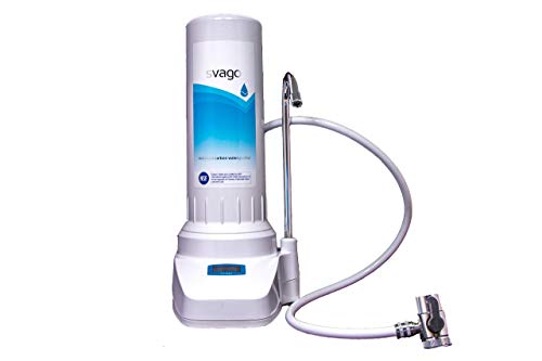 SVAGO Kitchen Countertop Drinking Water Faucet NSF Certified 42/53 Filter Purifier with Faucet-Mount (SP028)