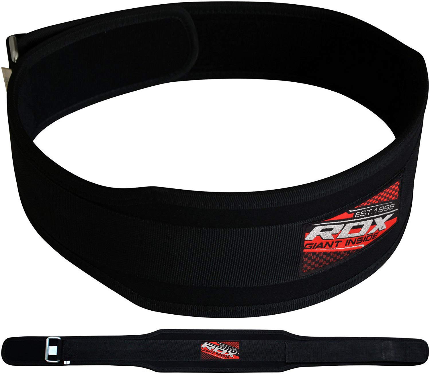 RDX Weight Lifting Belt for Gym Fitness Training-Neoprene Padded Belt with 4.5 inchesLumbar Back Support-Great for Bodybuilding, Functional Training, Powerlifting, Deadlifts Workout & Squats Exercise