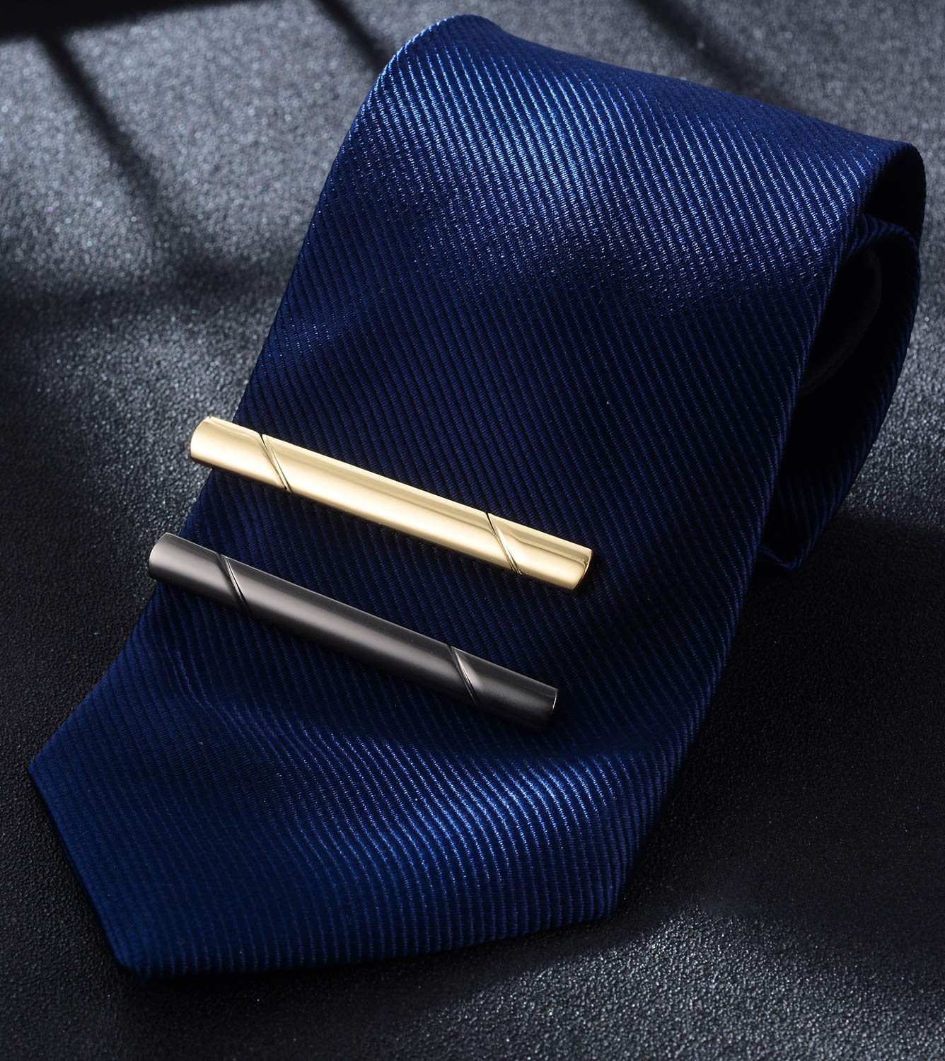 Tornito 6Pcs Tie Clips Set for Men Tie Bar Clip Set for Regular Skinny Ties Necktie Wedding Business Clips for Men