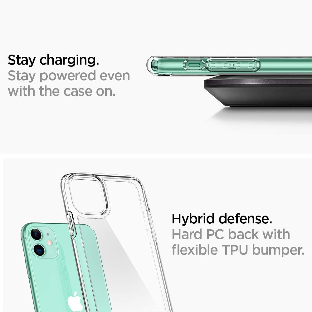 Spigen Ultra Hybrid S Designed for iPhone 11 Case (2019) - Crystal Clear