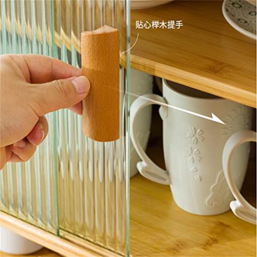 YASEZ Cup Storage Cabinet Tea Set Display Cabinet Kitchen Cup Rack Tableware Storage Cabinet