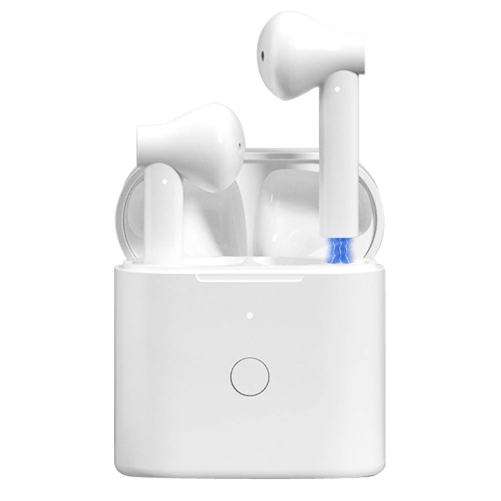 Wireless Earbuds, Bluetooth 5.0 Wireless Earphones Touch Control TWS Wireless Earbuds with Charging Case Bluetooth Earbuds with Built-in Mic, Binaural Calls, for Android/iPhone [USB-C Charge]