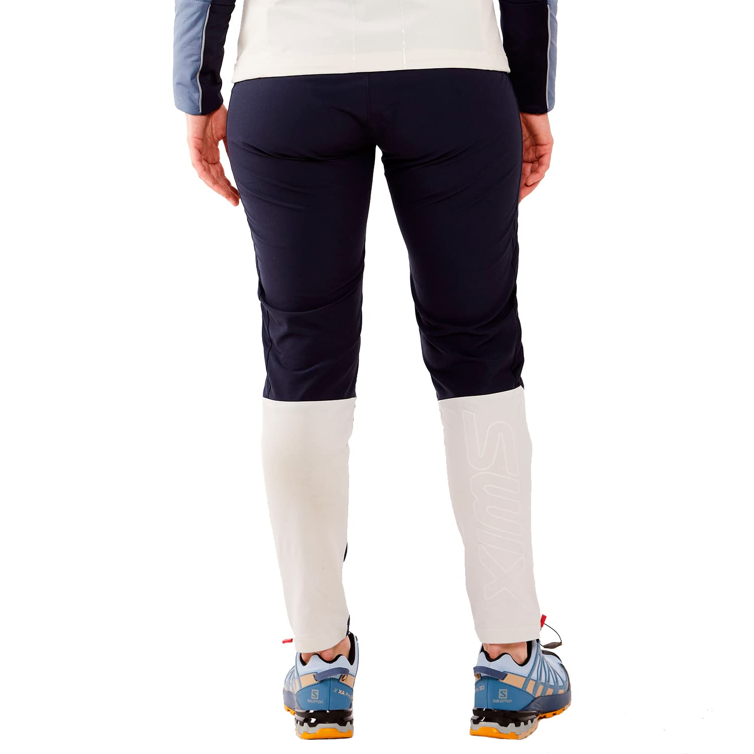 Swix Women's Horizon Ventilated Windproof Water-Resistant Insulated Winter Training Pants, Blue Sea, Large