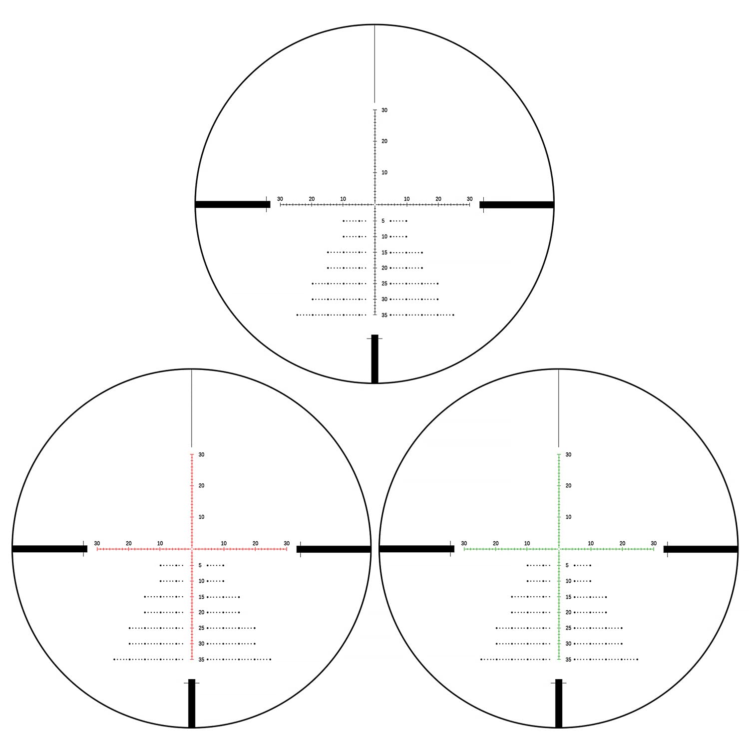 Sniper ZT4.5-18X44FFP Rifle Scope 30mm Tube Glass Etched Reticle Red Green Illuminated Includes Scope Rings
