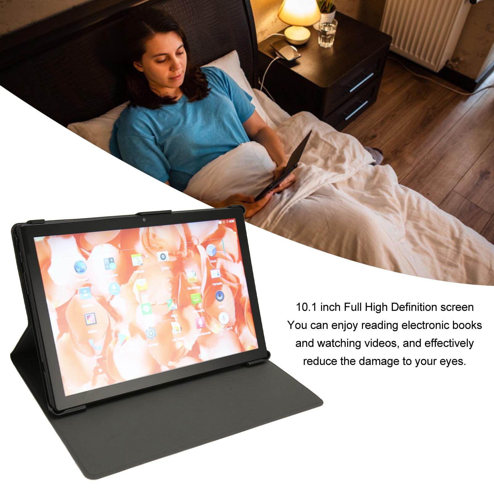 Sxhlseller Android12 Tablet 10.1 inch Tablets with 8GB RAM 256GB ROM, GPS, 8 Octa Core Processor, 1920x1080 IPS Touch Screen, 16MP 8MP Dual Camera, Face, Bluetooth5.0, Green (US Plug)