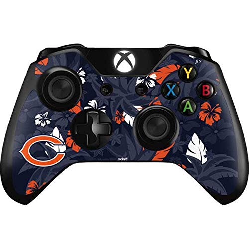 Skinit Decal Gaming Skin Compatible with Xbox One Controller - Officially Licensed NFL Chicago Bears Tropical Print Design