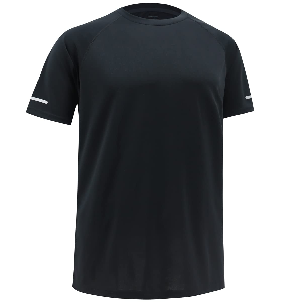 Workout Shirts for Men | Dry Fit Shirts Moisture Wicking - Gym Shirts Men Short Sleeve - Running Athletic Shirts (Large, 5-Pack Black, Black, Black, Black, Black)