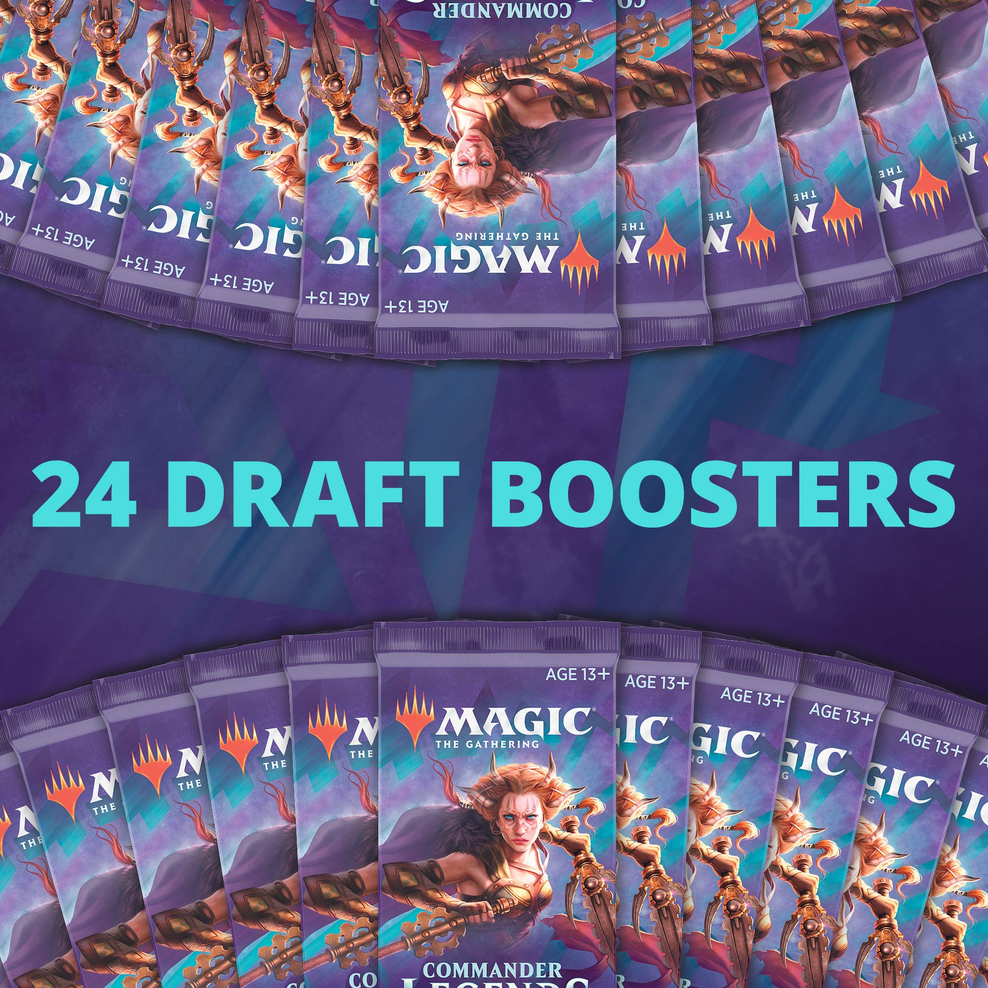 Wizards of The Coast Magic: The Gathering Commander Legends Draft Booster Box | 24 Booster Packs (480 Cards) | 2 Legends Per Pack | Factory Sealed