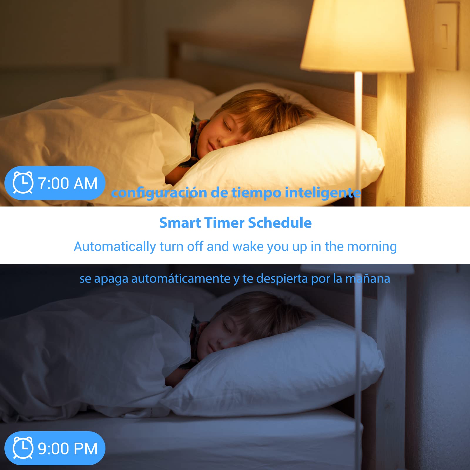 Torkase Smart Light Bulbs Work with Alexa and Google Home -No Hub Required, WiFi LED Bulb 2700K Warm White to 6500K Daylight Dimmable, 10W WiFi Light Bulb, APP Remote Control, 2.4Ghz Only, 4 Pack