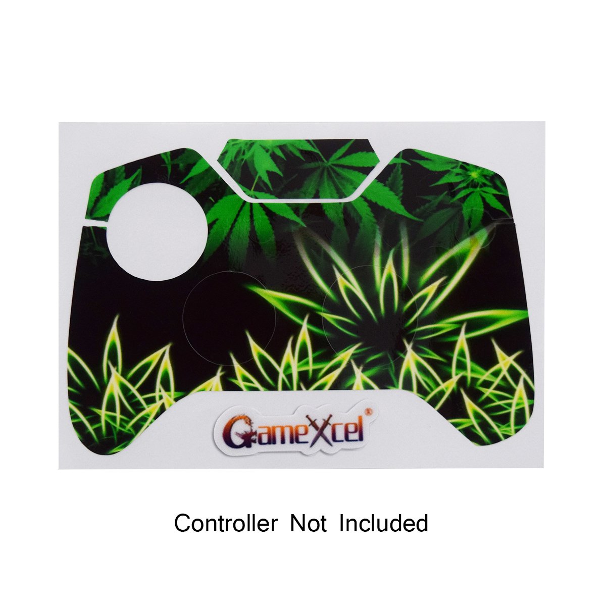 Skins Stickers for Xbox One Games Controller - Custom Orginal Xbox 1 Remote Controller Wired Wireless Protective Decals Covers - High Gloss Protector Accessories - Weeds Black