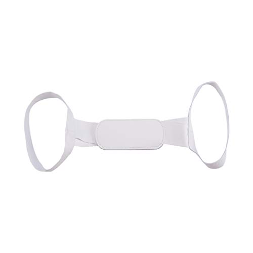 Zerlibeaful Brace Posture Strap Support Clavicle Shoulders Correct Straight Back Corrector Fitness & Yoga Equipment Yoga Studio Accessories (White, L)