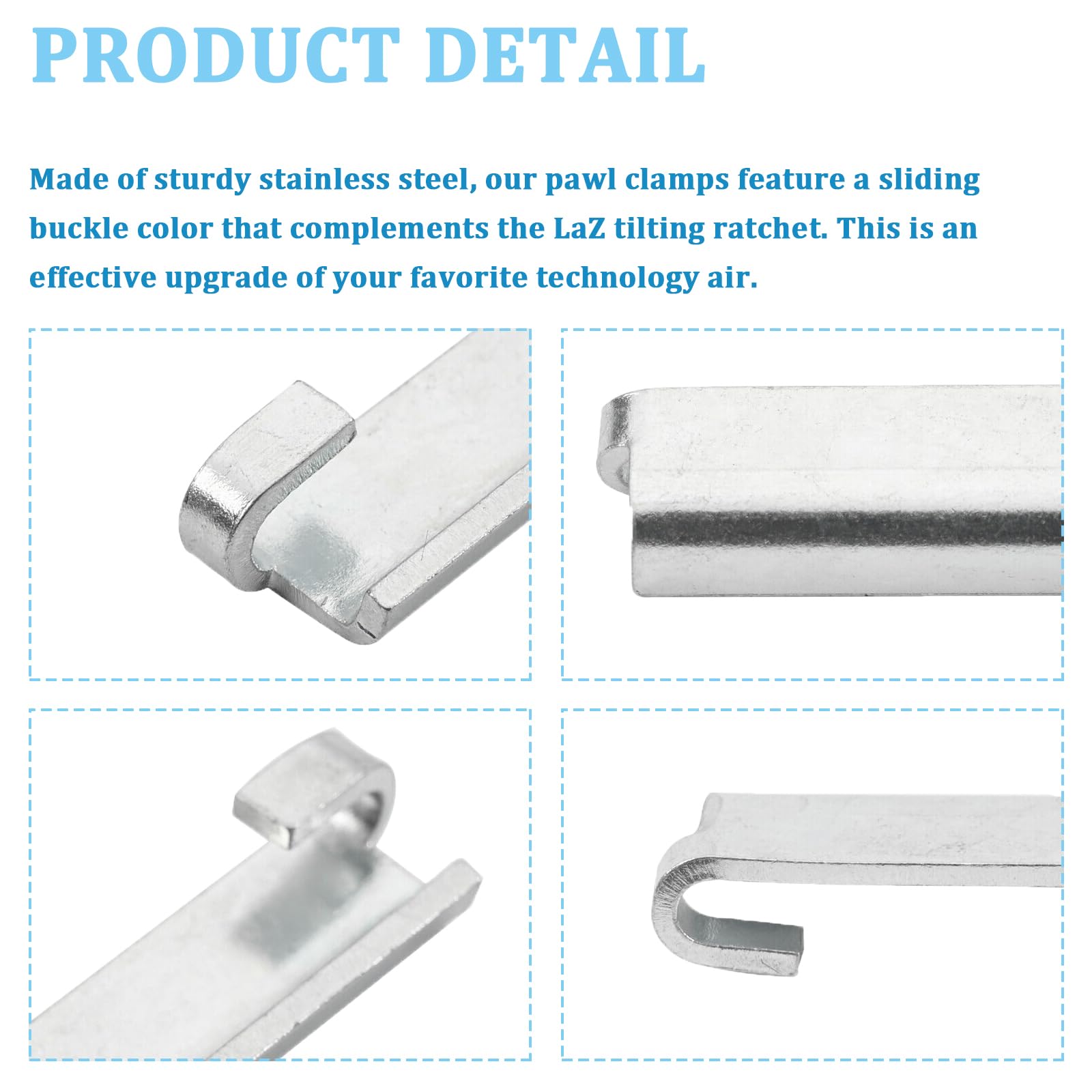 Stainless Steel Pawl Cap for La Z Boy for Lazyboy Recliner Rocker Ratchet Parts-6pack
