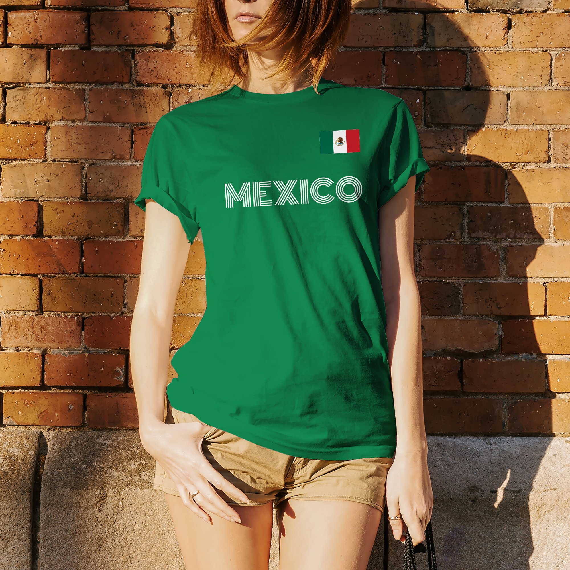 UGP Campus Apparel Mexico Soccer Jersey - Mexican International Futbol Team T Shirt - 2X-Large - Green