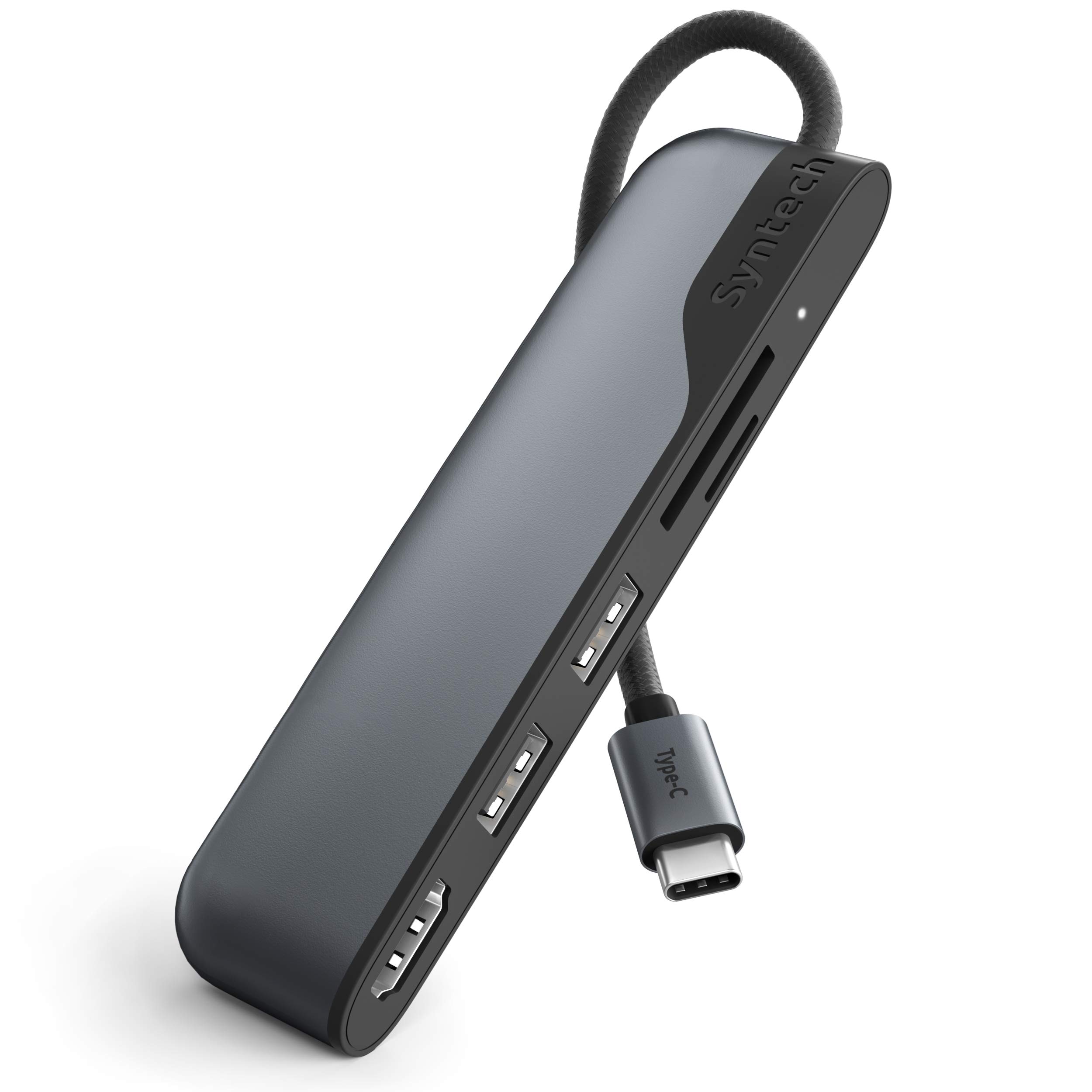 Syntech USB C Hub 5-in-1 USB C to HDMI Adapter with SD MicroSD Card Reader 2 USB3 Ports Compatible with Steam Deck Dock iMac 2021 iPad mini iPad Pro MacBook Pro MacBook Air Surface Pro 8/X Go and More