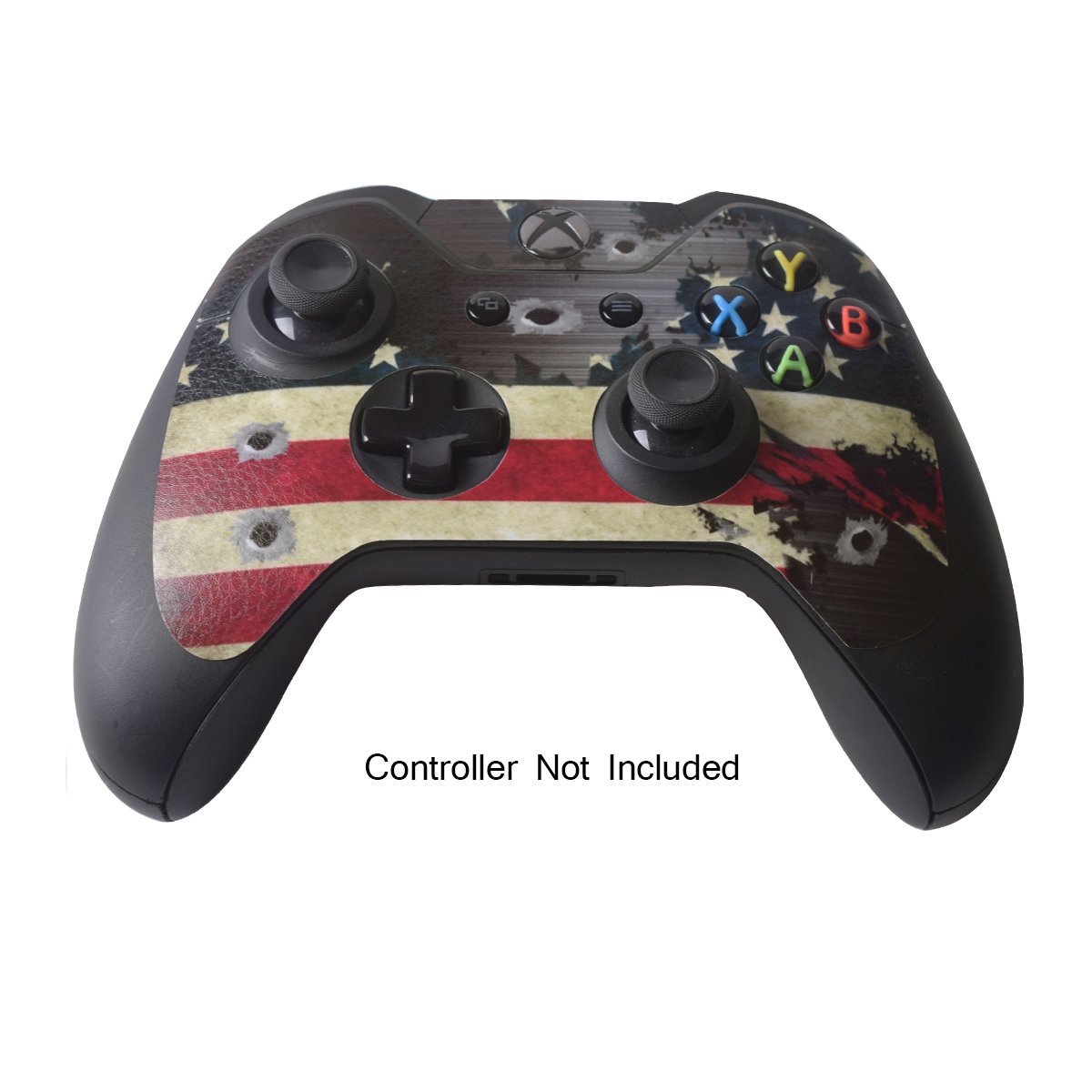 Skins Stickers for Xbox One Games Controller - Custom Orginal Xbox 1 Remote Controller Wired Wireless Protective Vinyl Decals Covers - Leather Texture Protector Accessories - Battle Torn Stripes