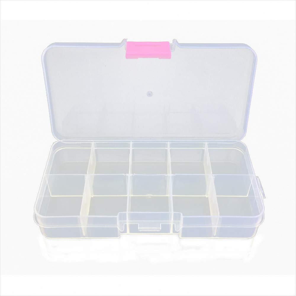 Zerlibeaful Tackle Organizer Bulk Case Storage Fishing Box Gear Fishing Tackle Box with Accessories (White, One Size)