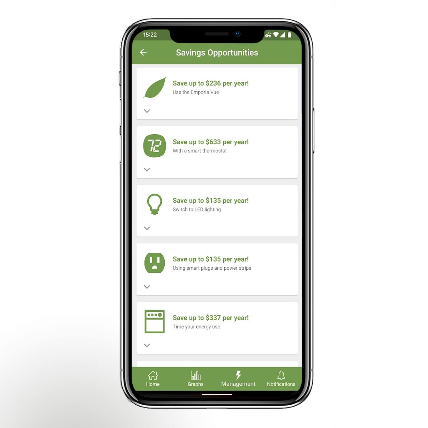 Smart Home Energy Monitor with 8 50A Circuit Level Sensors | Vue - Real Time Electricity Monitor/Meter | Solar/Net Metering