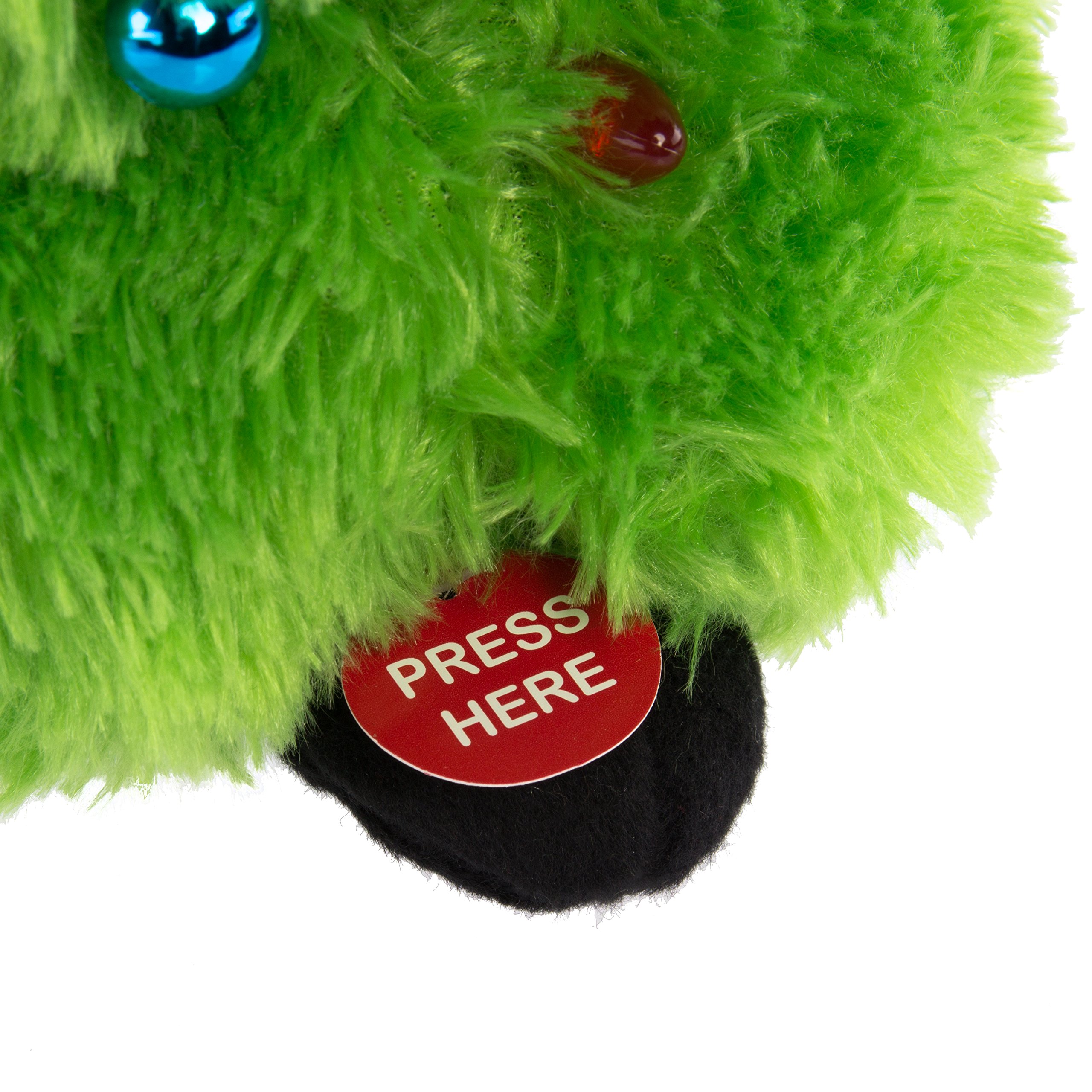 Simply Genius Singing Dancing Christmas Tree: Animated Christmas Character, 12” Stuffed Animal Plush Christmas Tree with Music and Lights, Sings and Dances to “Rockin’ Around The Christmas Tree”
