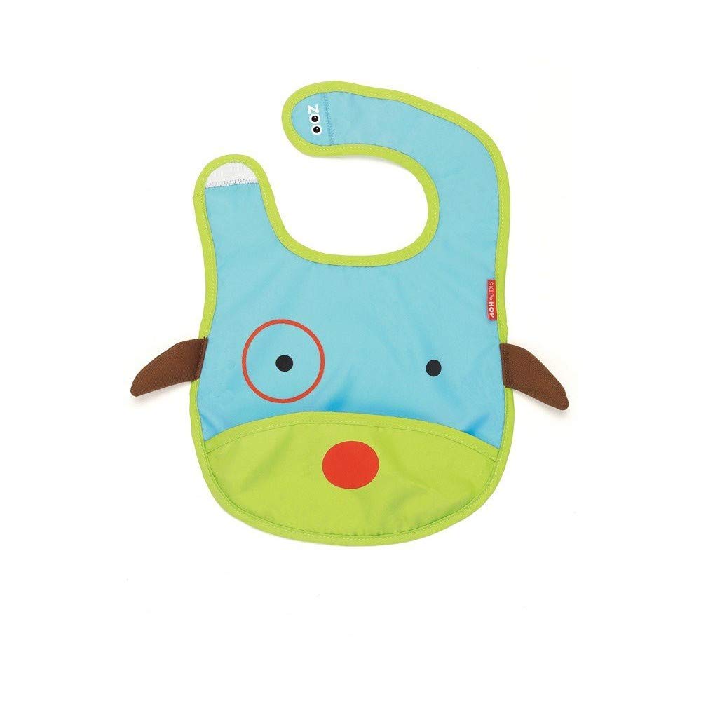 Skip Hop Tuck Away Baby Bib, Zoo, Dog