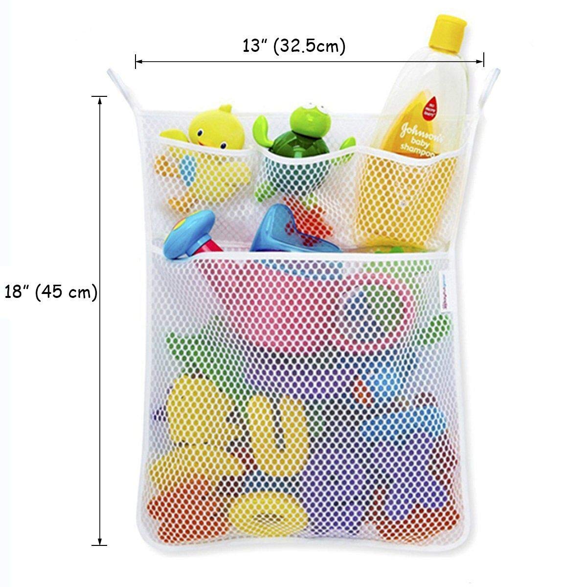 Wemk Bath Numbers and Letter, 36 Pieces Alphabet & Numbers (A-Z, 0-9), with Bath Organizer and 2 Self-Adhesive Hooks, Best Educational Bathing Companion, Suitable for Ages 3+ Years