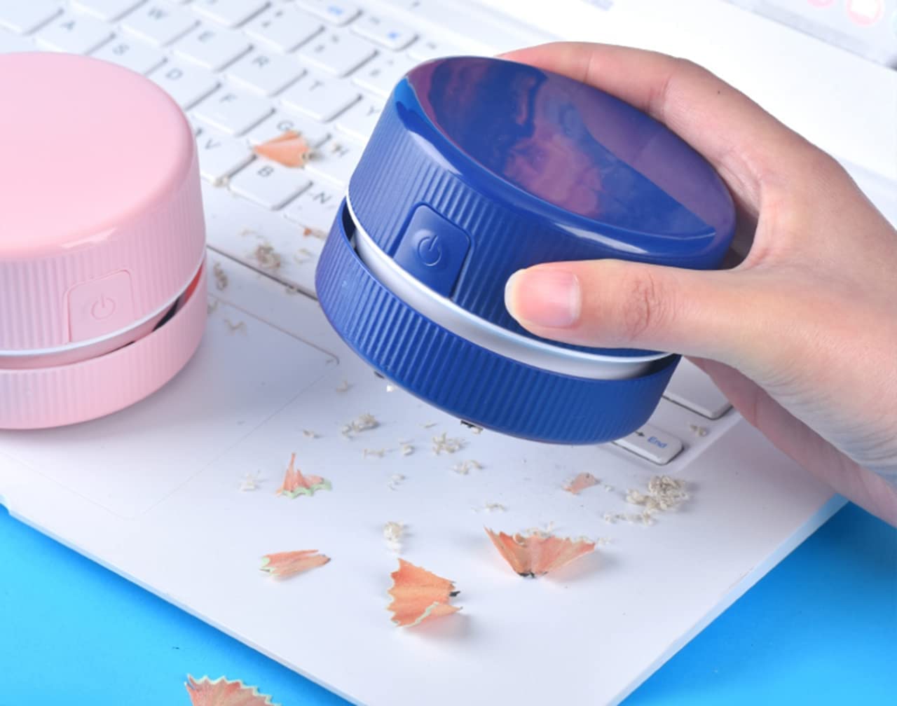 Veekar Mini Portable Handheld Cordless Tabletop Crumb Sweeper Desktop Vacuum Cleaner