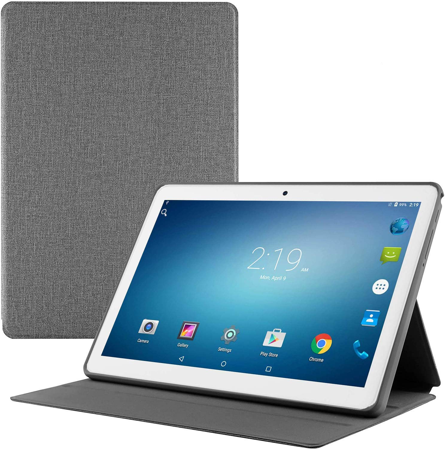 Tablet 10.1 inch+Customized Cover, Android Go 8.1 Tablet PC,Google Certified, 1GB RAM, 16GB Storage, WiFi, Bluetooth,GPS, 1280X800 IPS Screen, 3G Phablet with Dual Sim Card Slots,Dual Camera,GPS