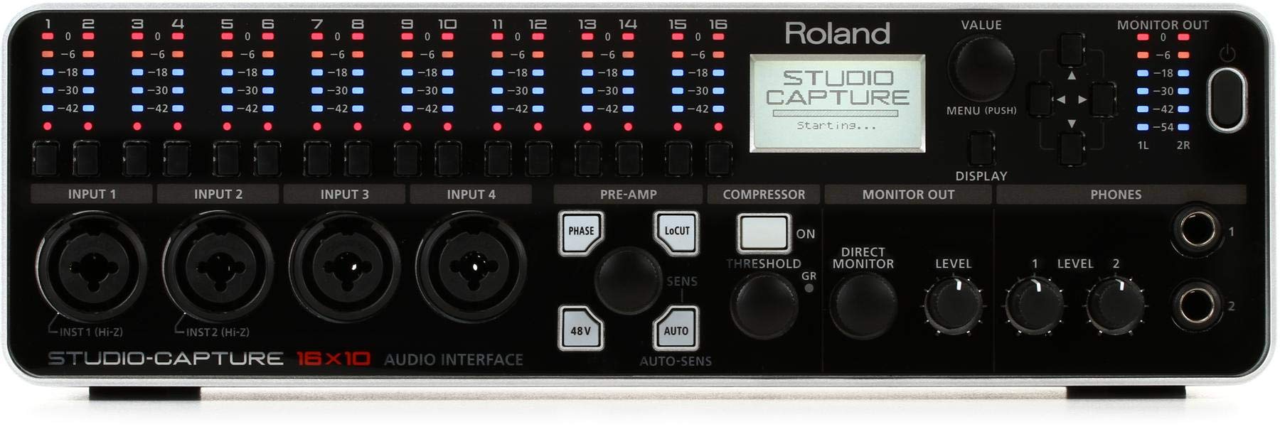Roland UA-1610 STUDIO-CAPTURE 16-input, 10-output Hi-speed USB Audio Interface