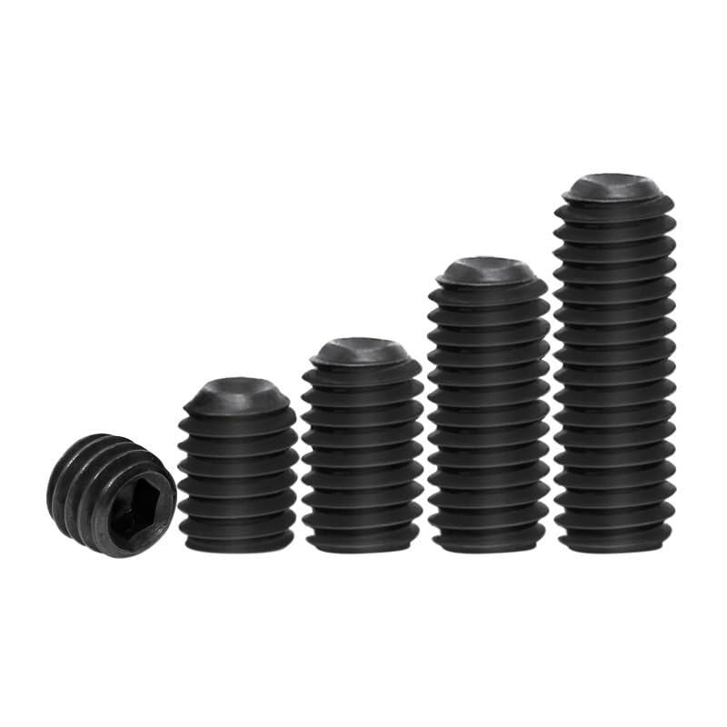 RAKTDA Hexagon Socket Screws Set Screw concave end Headless Machine Rice Screw Inner Hexagonal Stop Screw Kimi top Wire (Size : M5*12 10pcs)