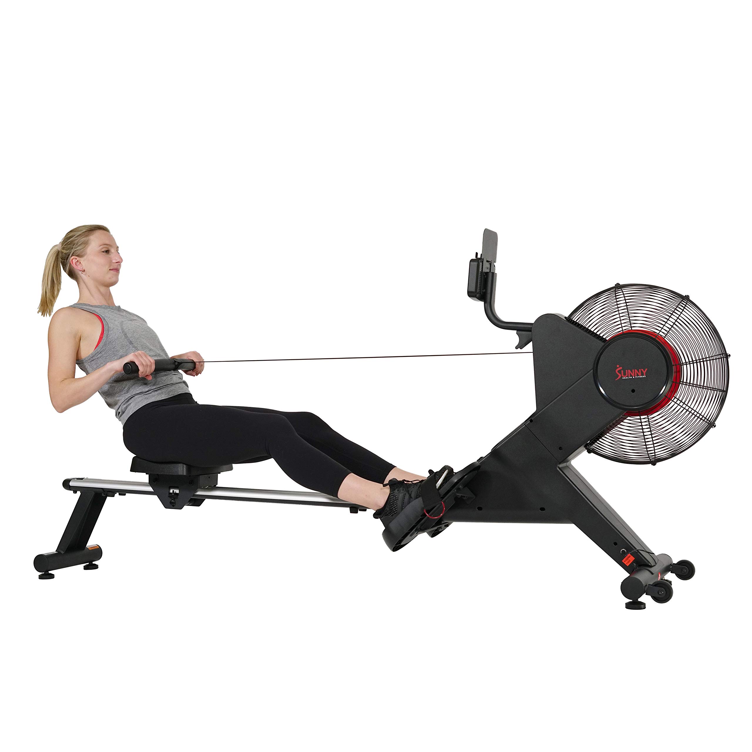 Sunny Health & Fitness Carbon Premium Air Magnetic Rowing Machine - SF-RW5983