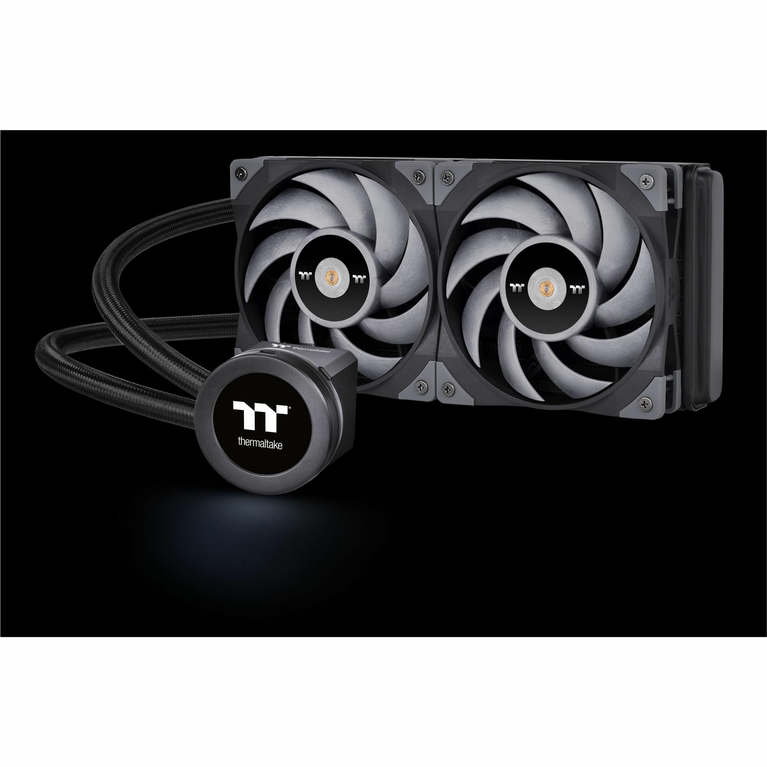 Thermaltake TH120 ARGB Motherboard Sync Edition Intel/AMD/AM5 All-in-One Liquid Cooling System 120mm High Efficiency Radiator CPU Cooler CL-W285-PL12SW-A, Black