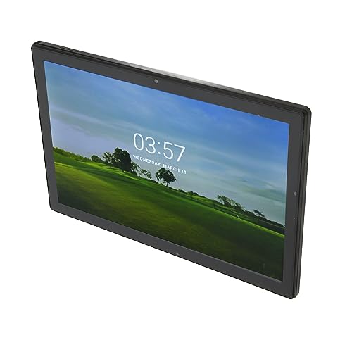 Tablet PC, 2MP Front Camera Dual SIM Dual Standby 10.1 Inch Tablet 6GB RAM 64GB ROM for Android10 for Learning for Work (Black)