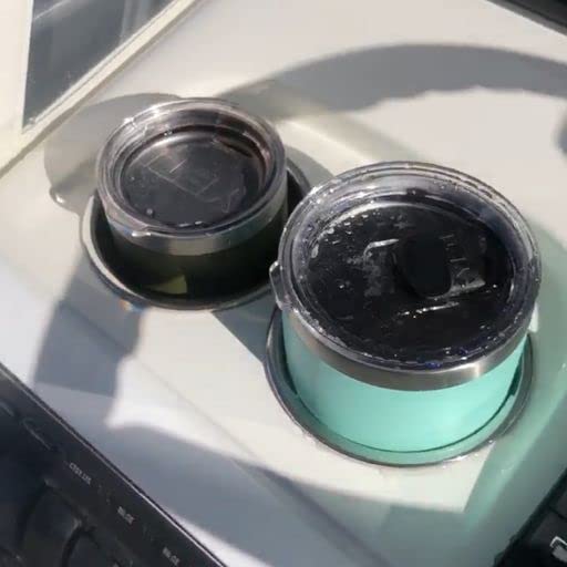 Tigress Large Stainless Steel Cup Insert, Boat Cup Holder Designed to fit Both 20oz & 30oz Tumblers