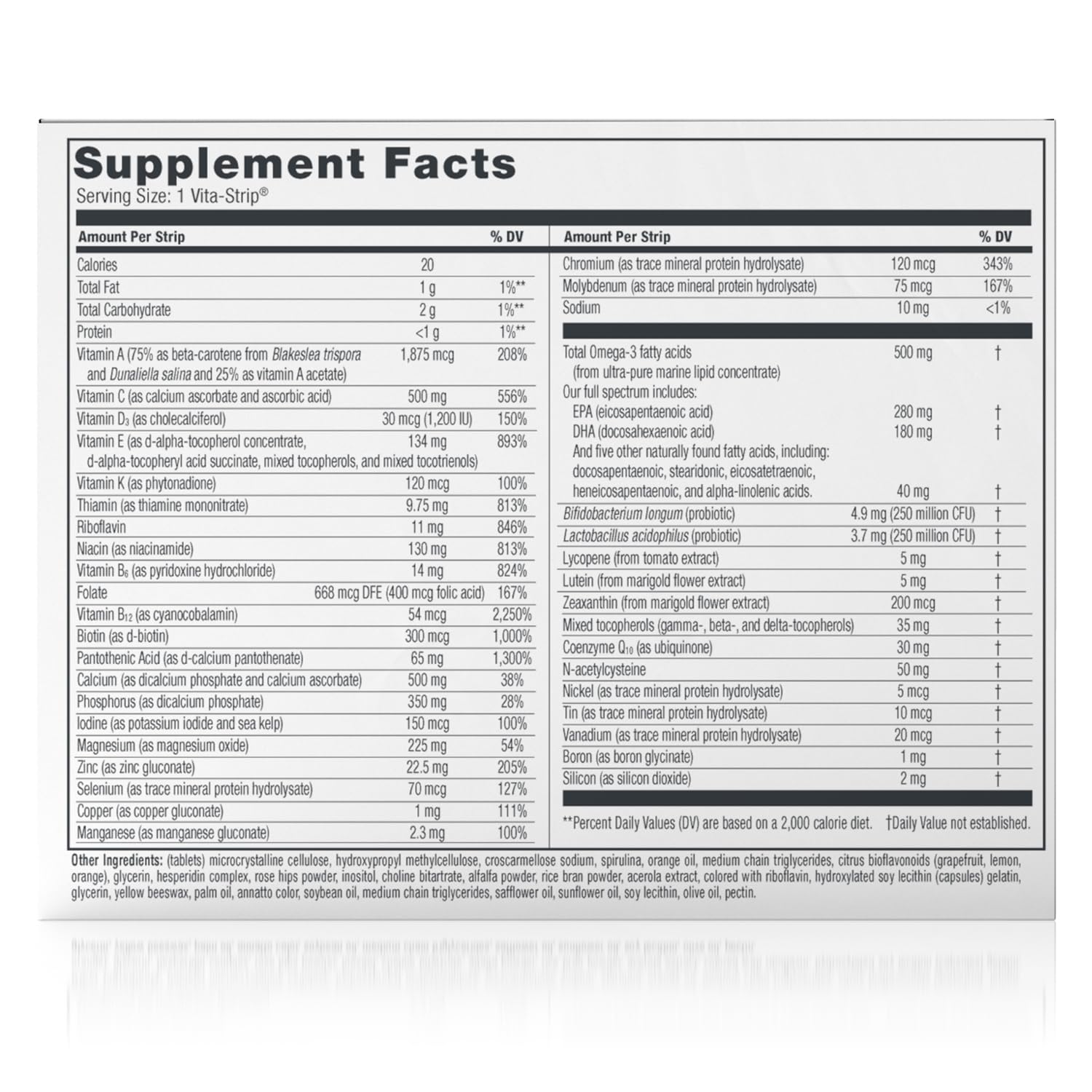 Shaklee - Vitalizer™ Men - Advanced Nutrition Vita-Strips® with Vitamins, Minerals, Omega-3s, Probiotics & More for Heart, Joint, Immune, Bone, Digestive Health & Physical Energy - 30 Vita-Strips®