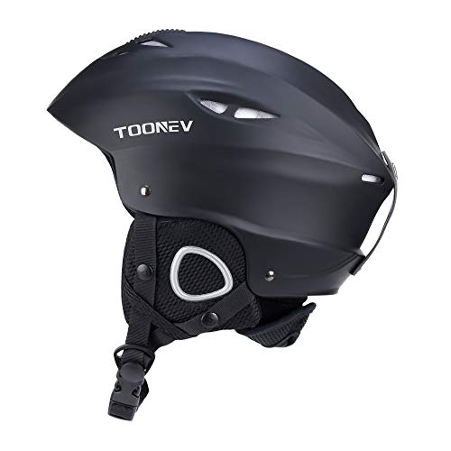 TOONEV Ski Helmet - Snow Helmet - Climate Control Venting, Goggles Compatible, Removable Fleece Liner Snowboard Helmets for Men Women & Youth(56-62cm)