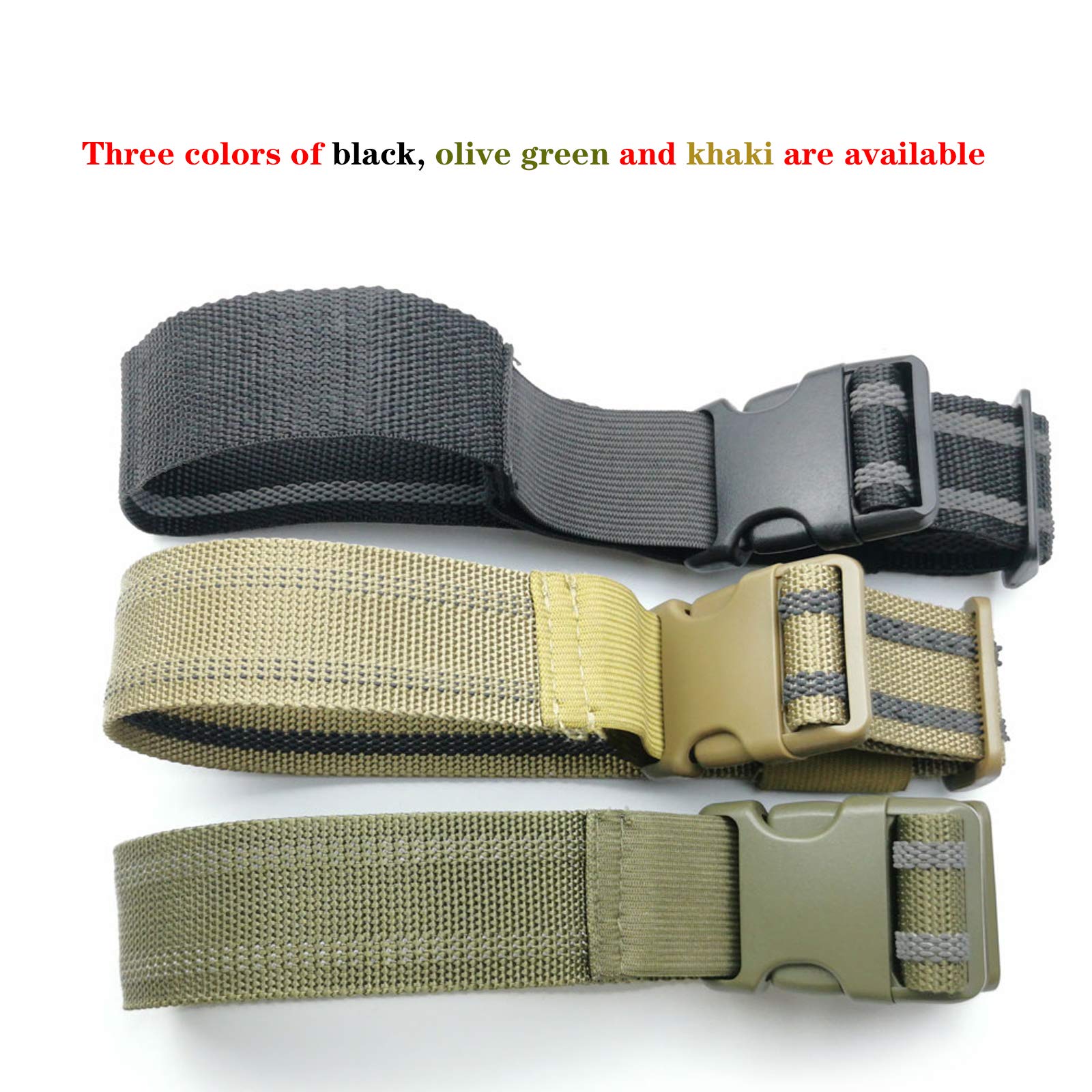 Tactical Leg Strap for Gun Holster 2 Pack Thigh Belt for Drop Leg Holsters Knife 1.5in/36mm EDC Leg Hanger for Universal Belt Loop Men Women Outdoors Hunting Elastic Nylon