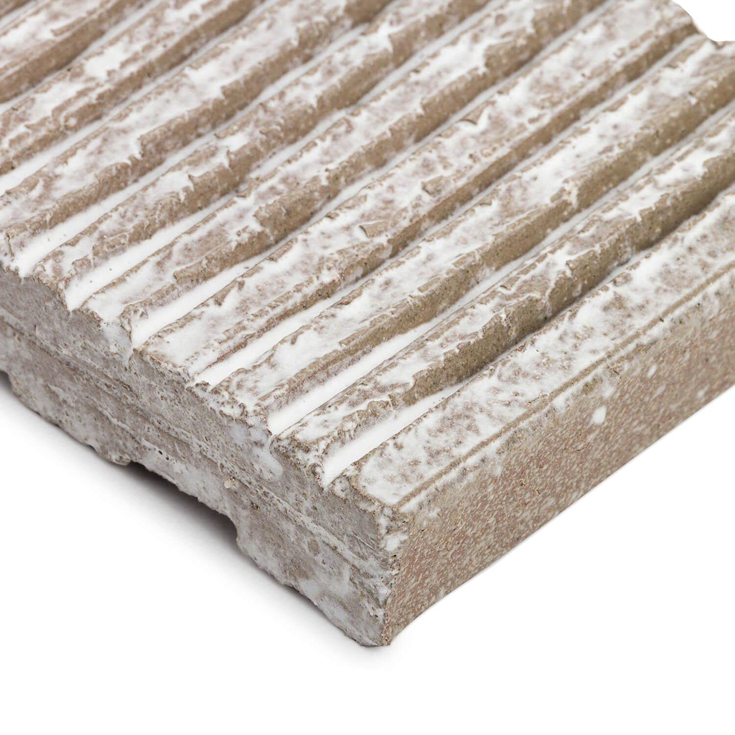Weston Summit Matte White 2 in. x 0.43 in. Glazed Clay Subway Wall Tile Sample