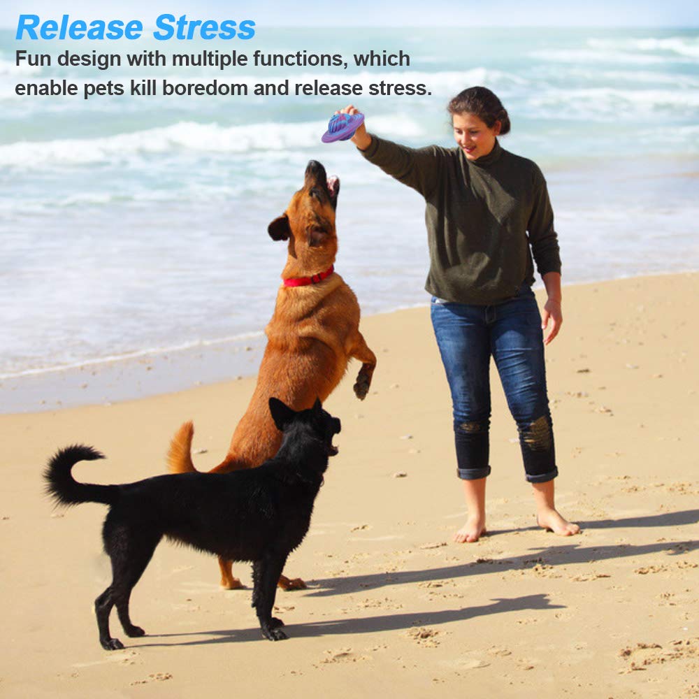 SUPCHON Interactive Dog Toys, Dog Puzzle Toys for Large Medium Dogs 100% Natural Rubber Dog Treat Dispensing Balls