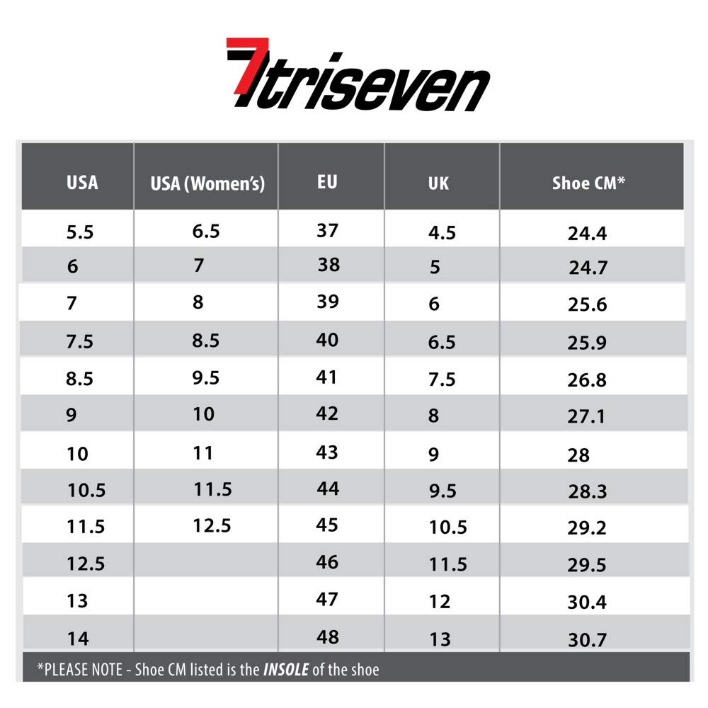 TriSeven Premium Nylon Triathlon Cycling Shoes | Lightweight, Unisex & Fiberglass Sole (10,Fluo)